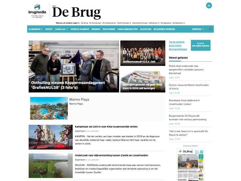 Tarieven 2025 - Brugmedia